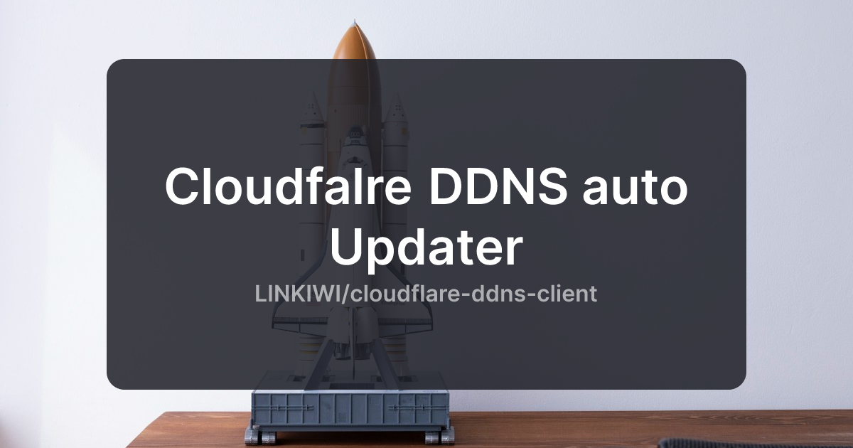 Cloudfalre DDNS auto Updater